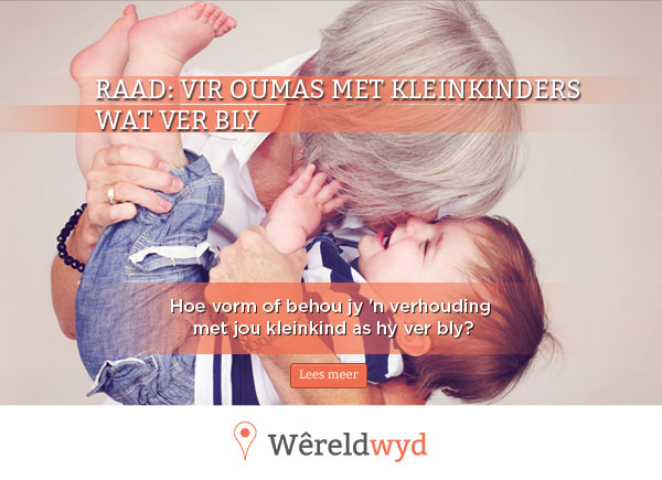 Vir oumas met kleinkinders wat ver bly - Wêreldwyd